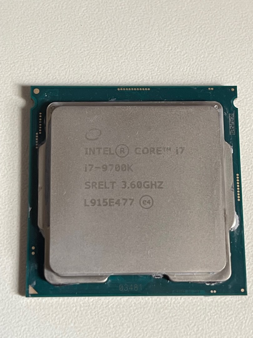 Intel i7-9700K CPU Chip, Computers & Tech, Parts & Accessories ...