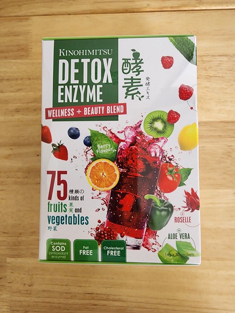 Kinohimitsu Detox Enzyme 30s, Health & Nutrition, Health Supplements ...