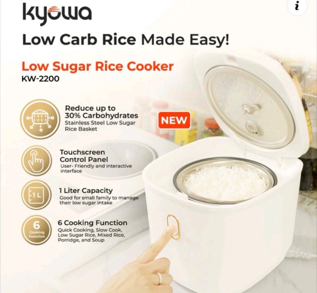 Kyowa low card rice cooker, TV & Home Appliances, Kitchen Appliances ...