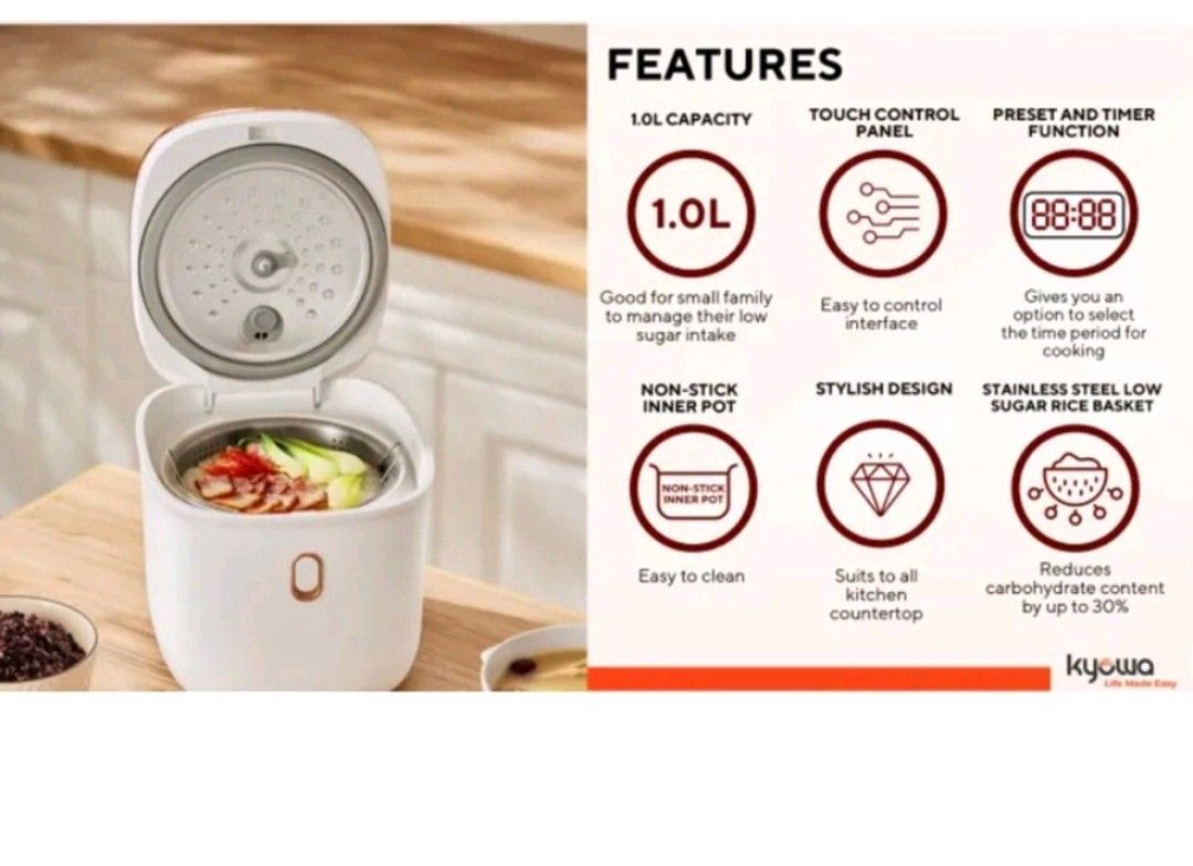 Kyowa low card rice cooker, TV & Home Appliances, Kitchen Appliances ...