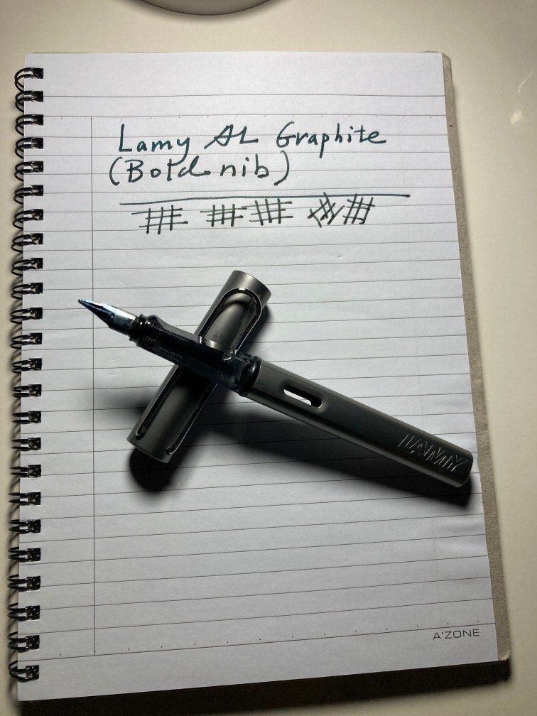 Lamy AL Star Graphite (Bold nib), Hobbies & Toys, Stationery & Craft ...