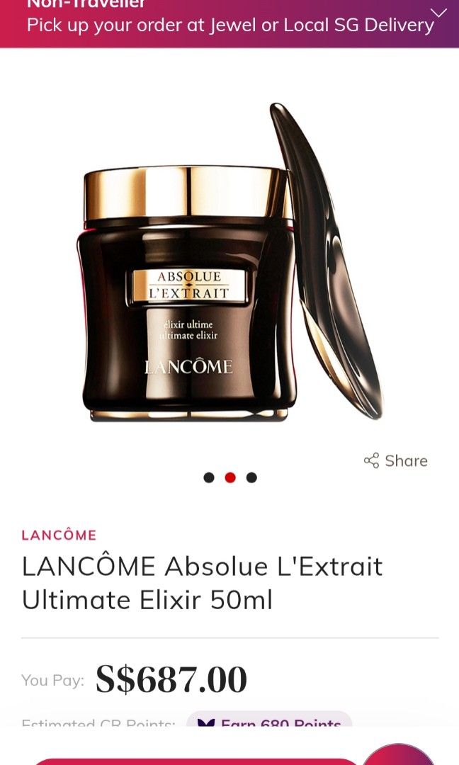 Lancome Absolute L'extrait 50ml, Beauty & Personal Care, Face, Face ...