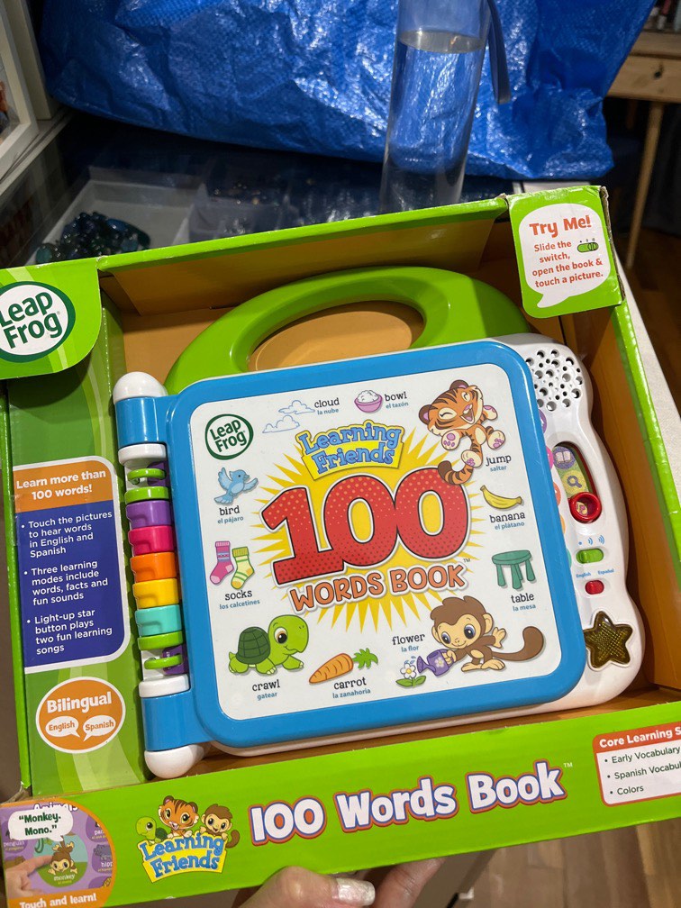 Leapfrog 100 words book, Babies & Kids, Infant Playtime on Carousell