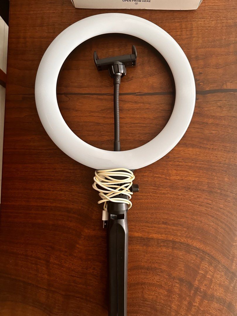 LED Ring Light + microphone set, Photography, Photography Accessories ...