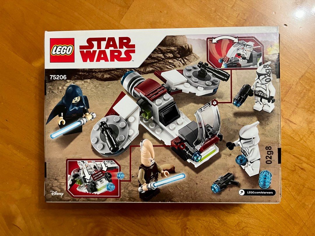 全新Lego 75206 Star Wars Jedi and Clone Troopers Battle pack, 興趣及遊戲, 玩具 ...