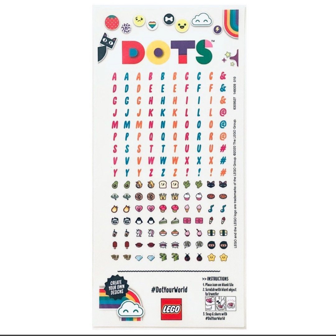 Lego Dots scratch transfer sticker, Hobbies & Toys, Toys & Games on ...