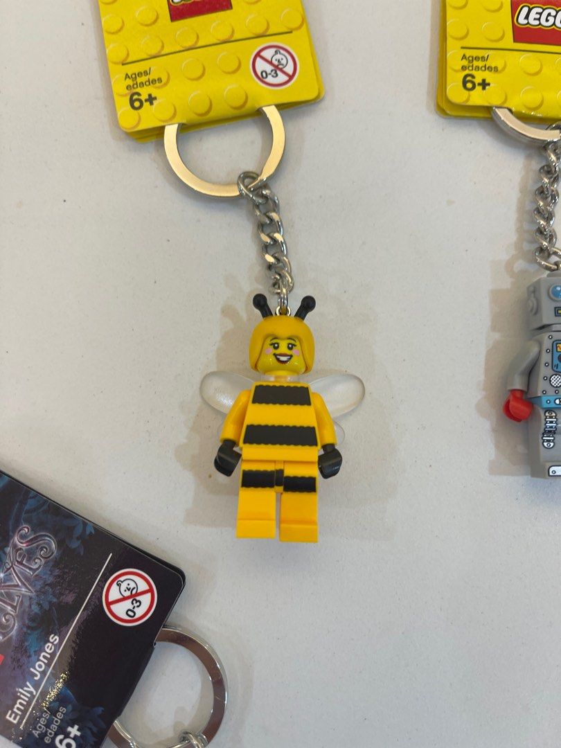 Lego minifigure keychains (sausage, robot), Hobbies & Toys, Toys ...