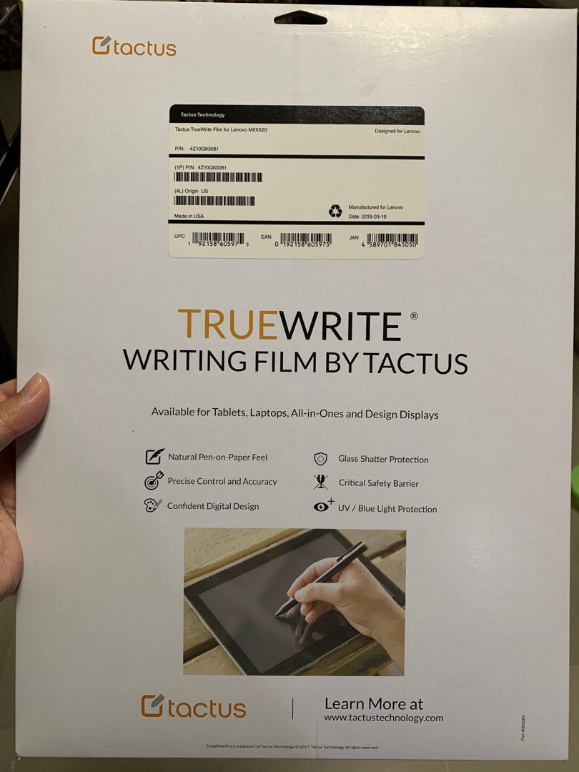 Lenovo - Tactus True Write Writing Film For ThinkPad 11 inches ...