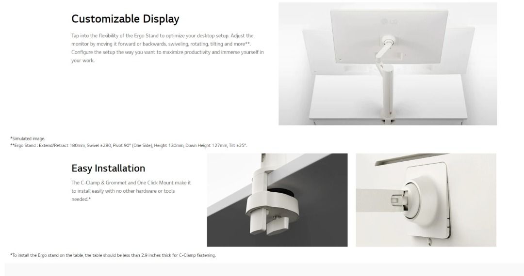 LG ErgoStand Computers Tech Parts Accessories Computer Parts On Carousell