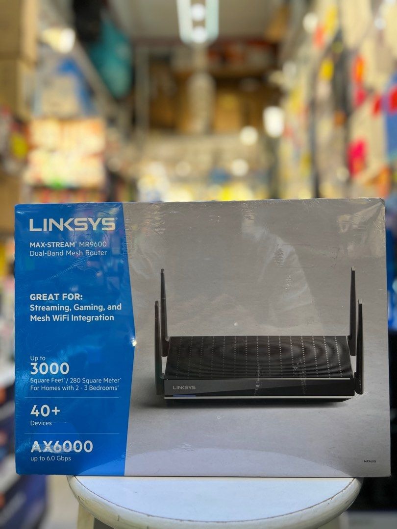 🔥全新現貨🔥LINKSYS MR9600 WIFI6 AX6000 DUAL BRAND MAX STREAM MESH WIRELESS ...