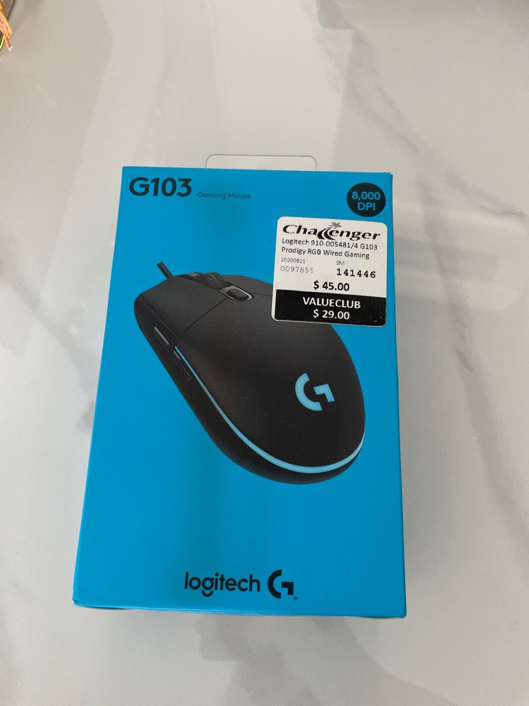 Logitech G103 Mouse, Computers & Tech, Parts & Accessories, Mouse ...