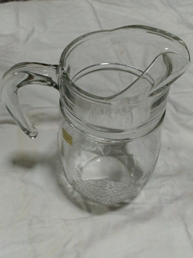 Luminarc Glass Water Pitcher (Made in France), Furniture & Home Living ...