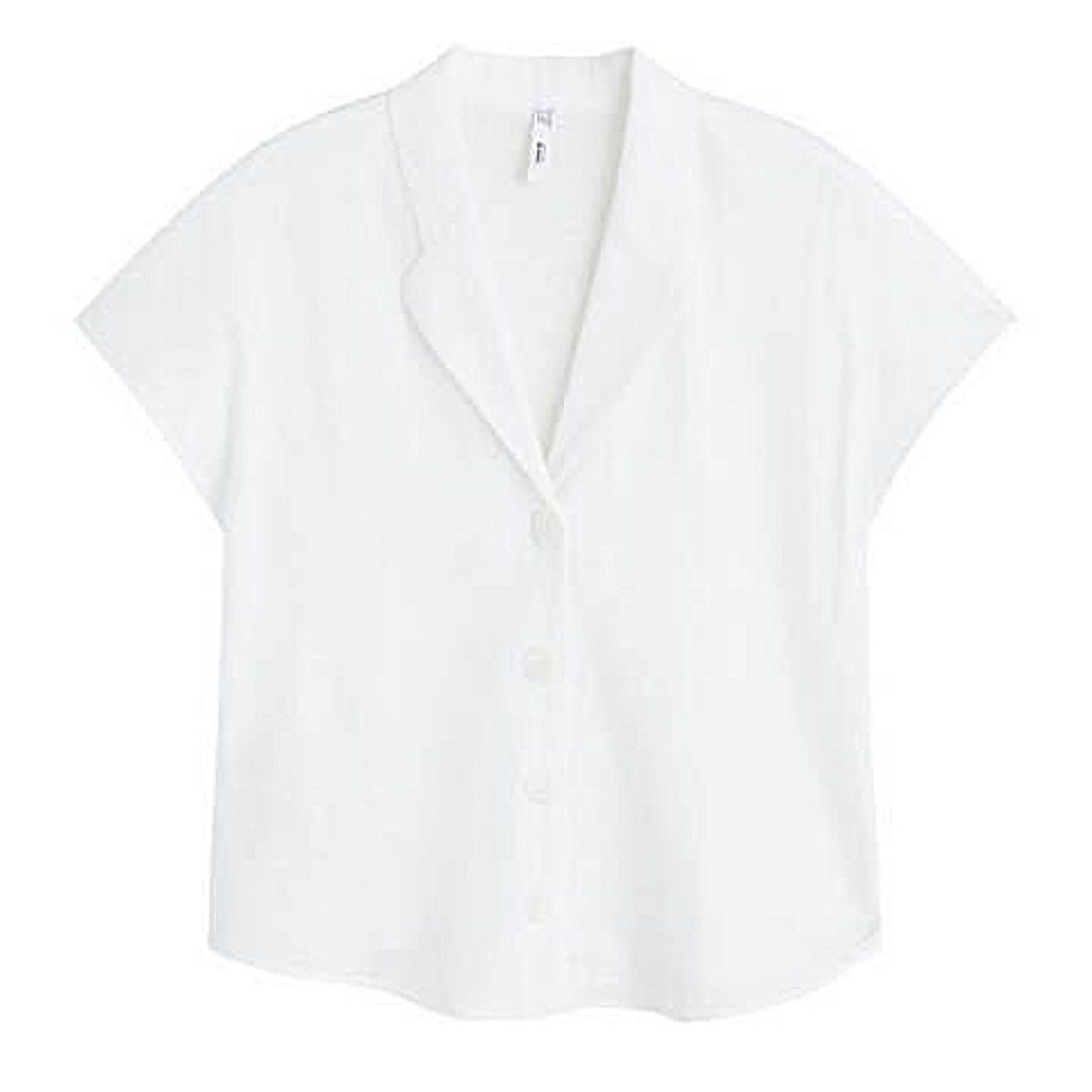 MANGO linen blend top on Carousell