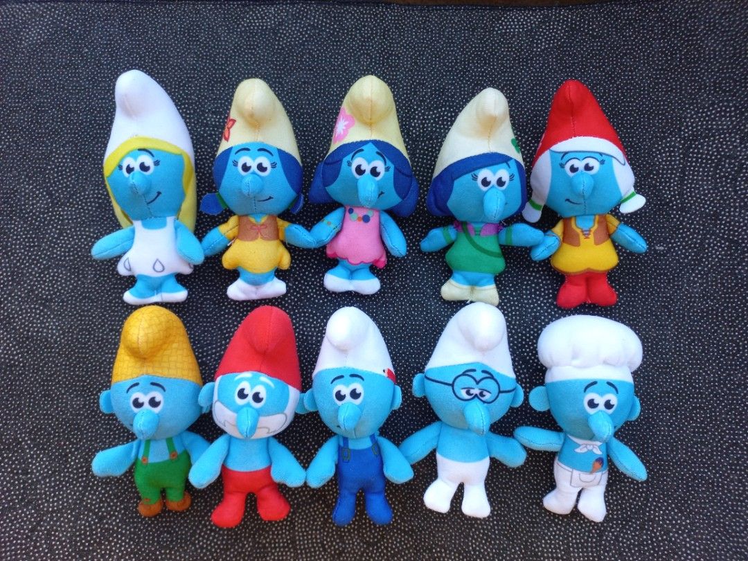 McDonald's Smurfs Plush Toys 2022 x 10 on Carousell
