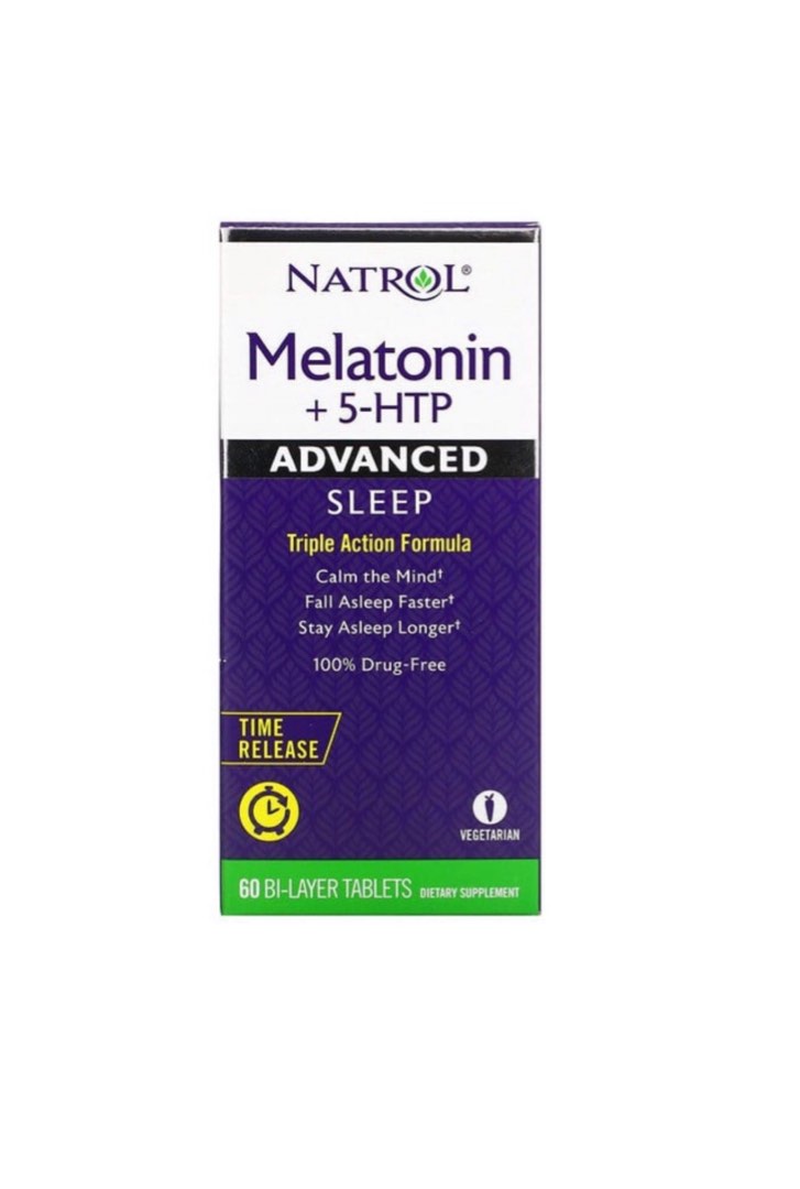 Melatonin +5-HTP advance sleep ( Natrol), Health & Nutrition, Health ...