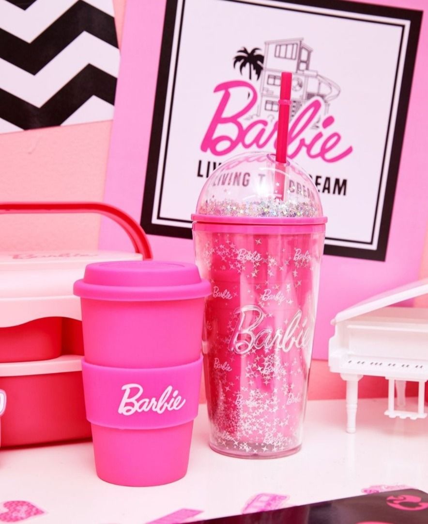 [closed] Miniso X Barbie Tumbler Glitter Furniture And Home Living