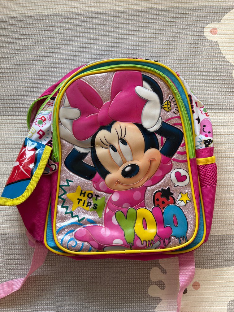 Minnie Mouse School Bag, Babies & Kids, Babies & Kids Fashion on Carousell