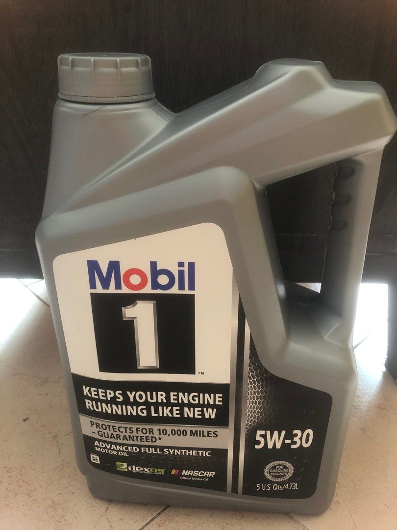 Mobil 5w30 engine oil ca. 5L, Car Accessories, Accessories on Carousell