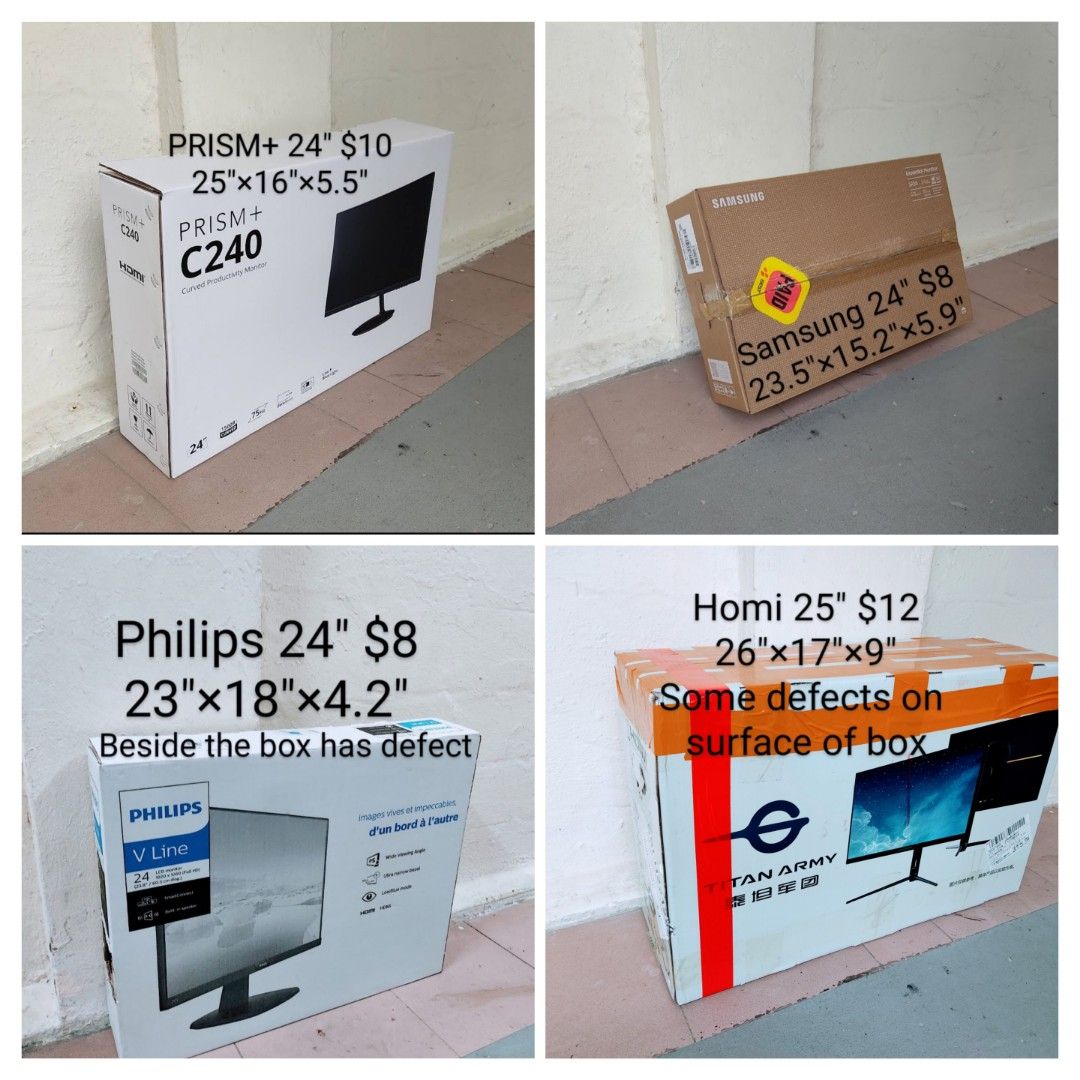 Monitor boxes, Furniture & Home Living, Home Improvement & Organisation ...