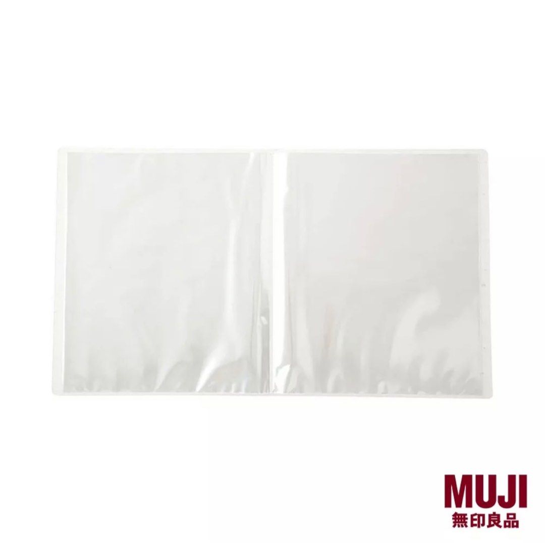 MUJI A4 clear folder (20 pockets), Hobbies & Toys, Stationery & Craft ...