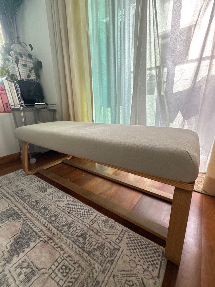 Muji living dining bench Oak, Furniture & Home Living, Furniture, Sofas ...