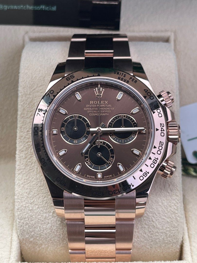 New 2023 Rolex Daytona Rose Gold Choco Dial on Carousell