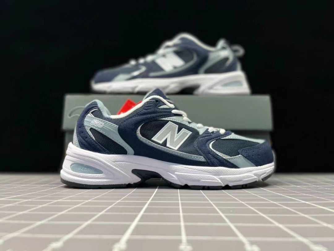 New Balance NB530 blue white, Women's Fashion, Footwear, Sneakers on ...