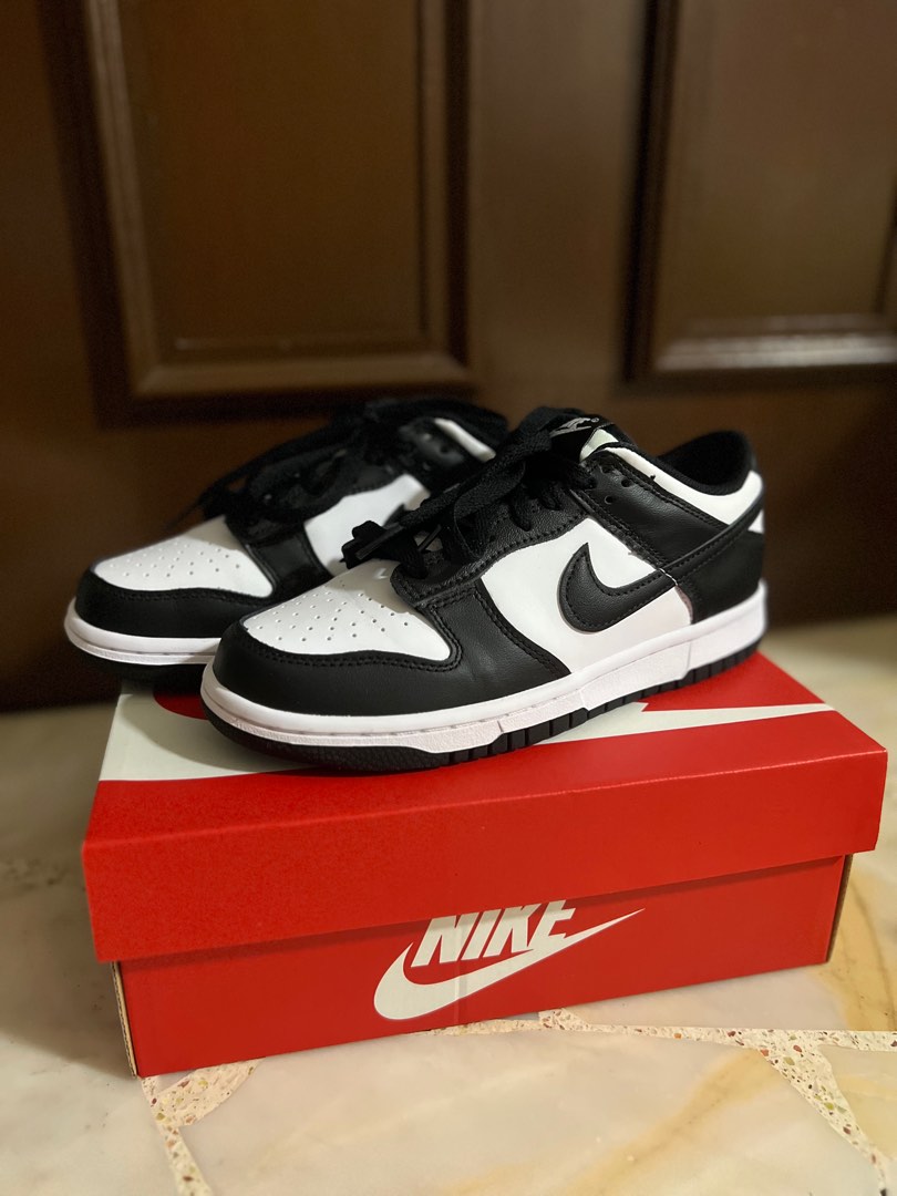 Nike Dunk Low Panda (GS), Women's Fashion, Footwear, Sneakers on Carousell