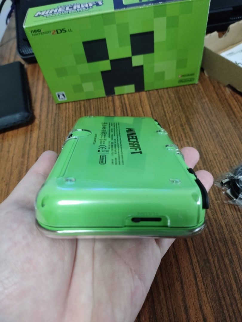Nintendo 2ds XL/LL Minecraft Creeper edition 64GB modded, Video Gaming ...