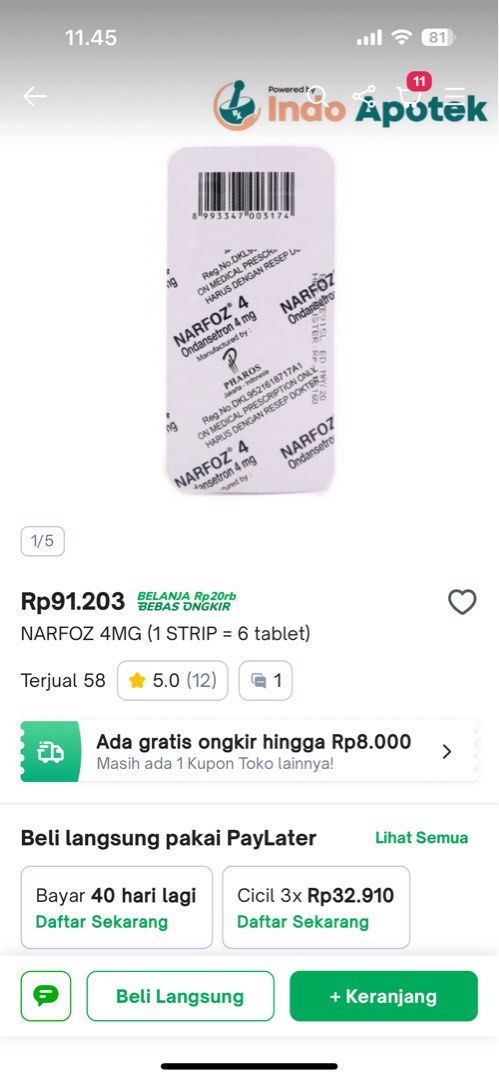 Obat Mual NarFOZ, Serba Serbi, Others di Carousell
