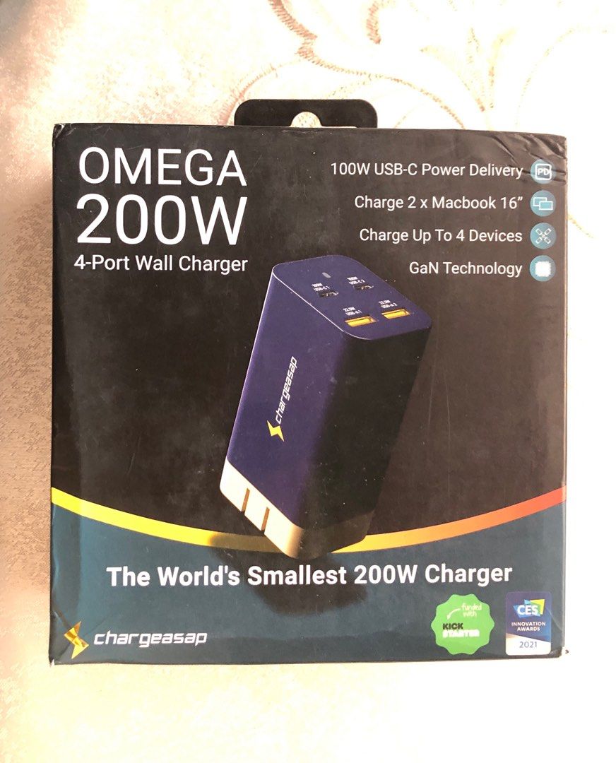 Omega 200W 4-Ports Wall Charger, Mobile Phones & Gadgets, Mobile ...