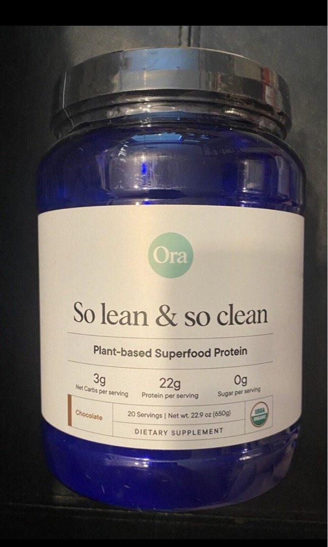 Ora chocolate protein powder, Health & Nutrition, Health Supplements ...