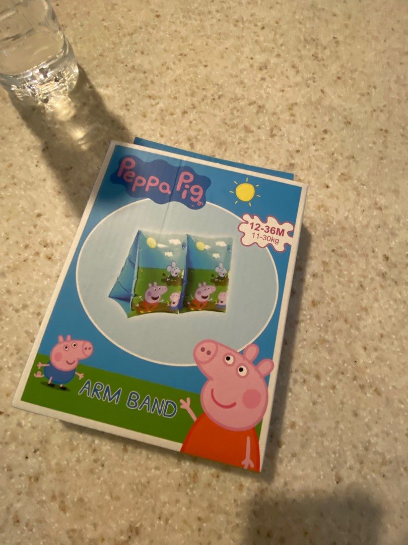 Peppa pig arm ring, swim arm band, float, Babies & Kids, Infant ...