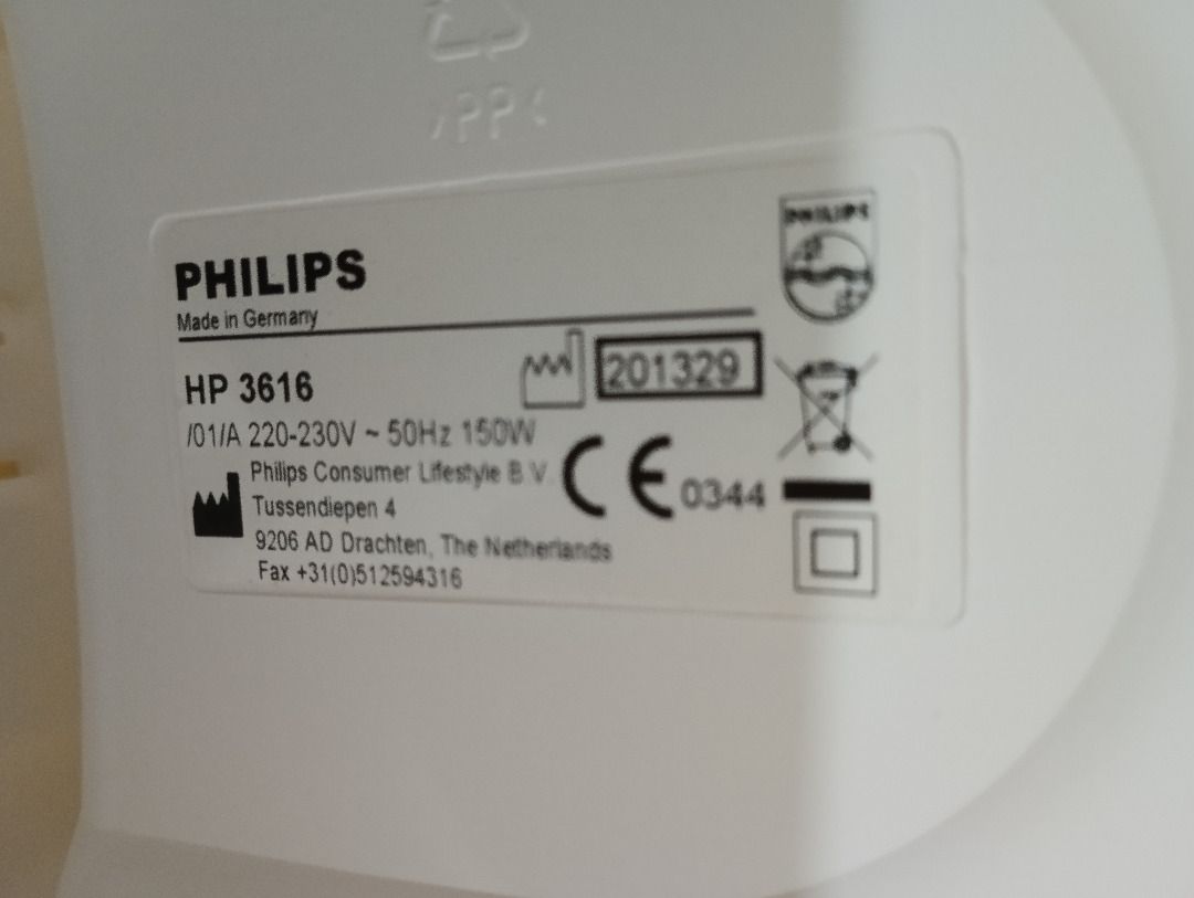 Philips InfraPhil Infrared Lamp HP3616, Health & Nutrition, Medical ...