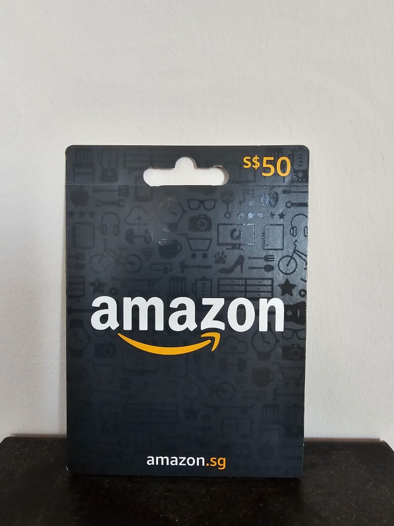 Physical Amazon Singapore Gift Card / Voucher (Value SGD 50), Tickets ...