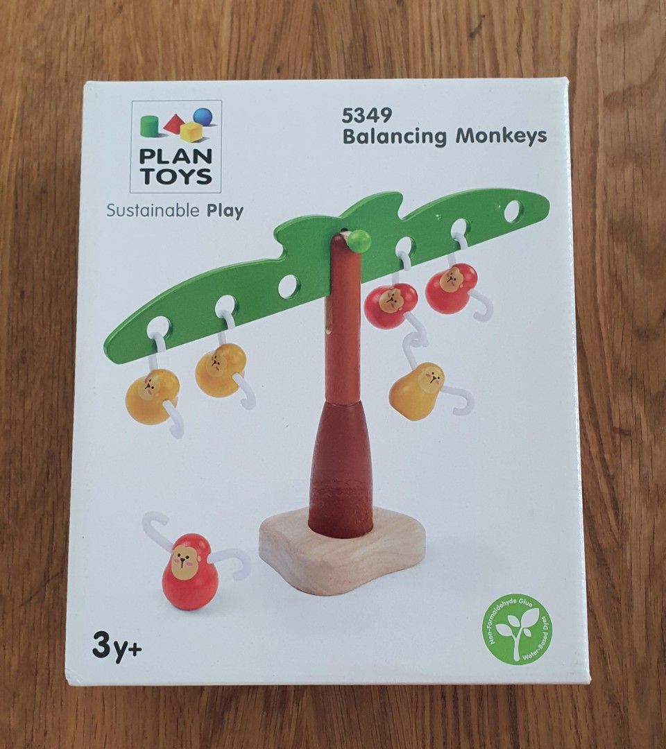 Plan Toys Wooden Balancing Monkeys, Hobbies & Toys, Toys & Games on ...