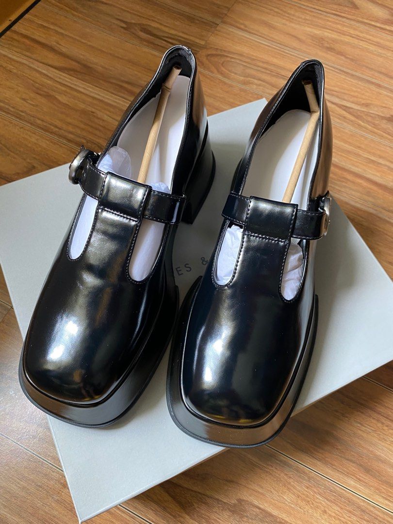 Platform T-Bar Mary Janes on Carousell