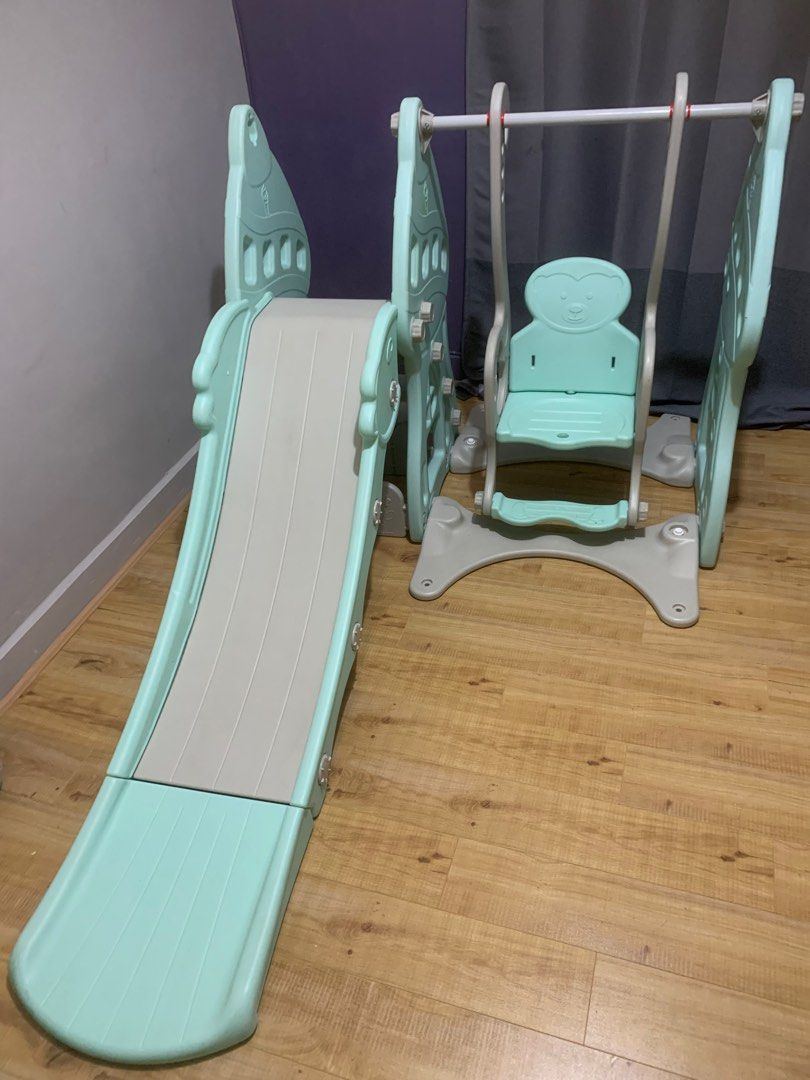 Playground slide and swing, Babies & Kids, Infant Playtime on Carousell