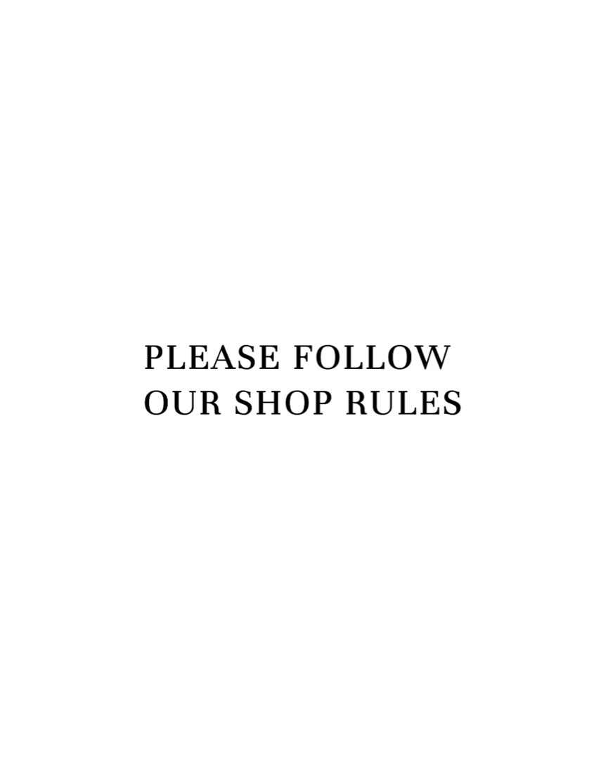 Please follow our shop rules!, Announcements on Carousell