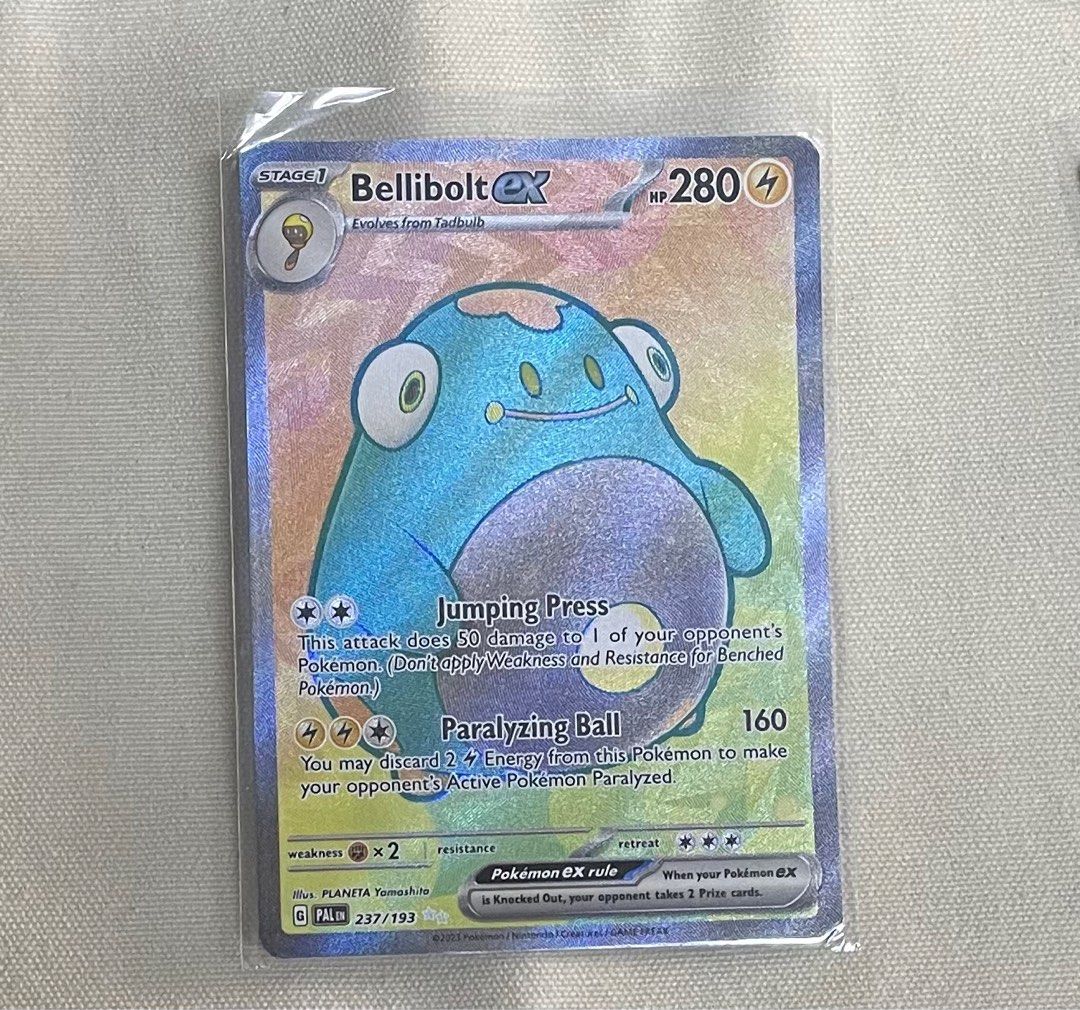 Pokemon tcg Bellibolt ex FA paldea evolved 237/193, pikachu charizard ...