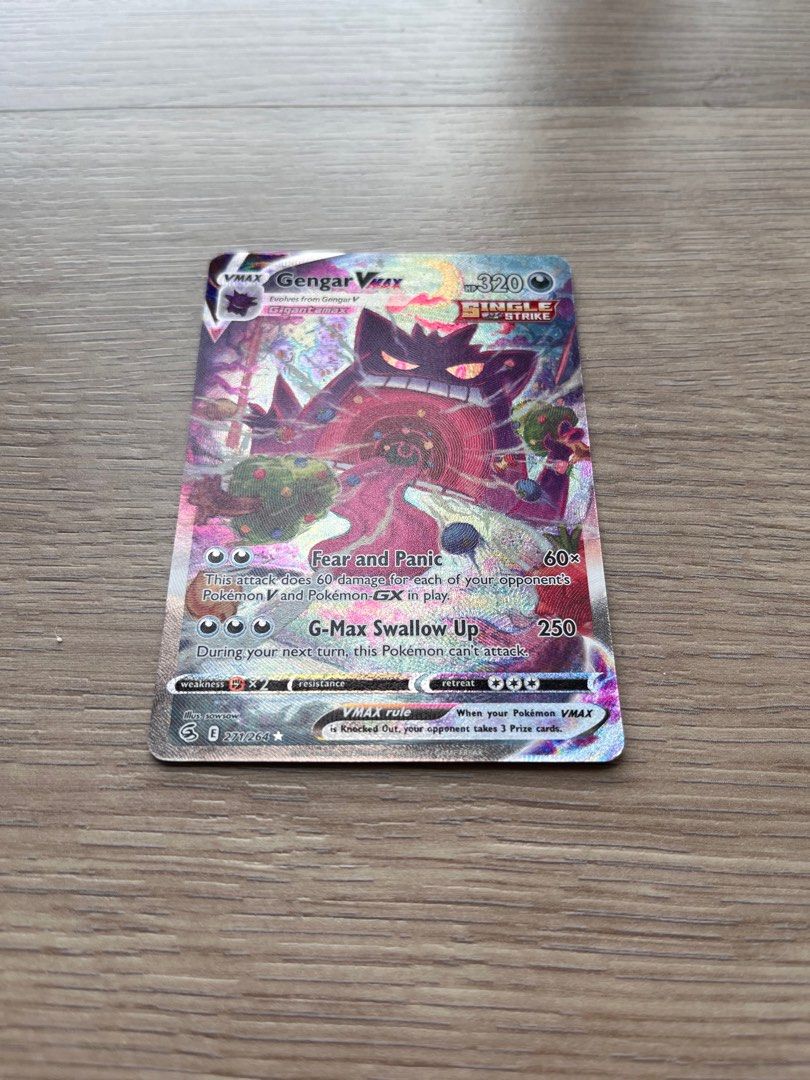Pokemon Gengar Vmax AA, Hobbies & Toys, Toys & Games on Carousell