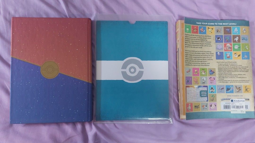 Pokemon Sun and Moon Set of 2 Guidebooks (with Limited Edition Artwork ...