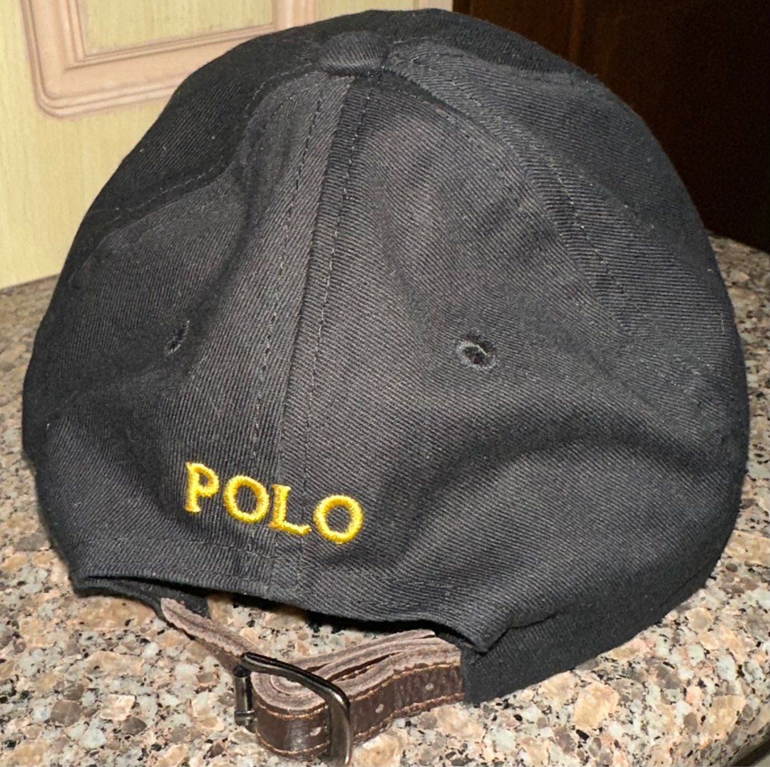 Polo RL Black Gold Cap, Men's Fashion, Watches & Accessories, Caps ...