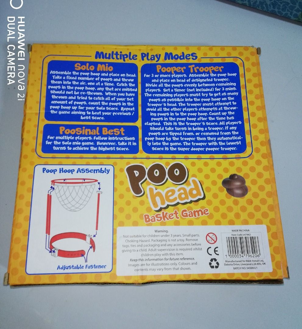 Poo Head Basket Game on Carousell