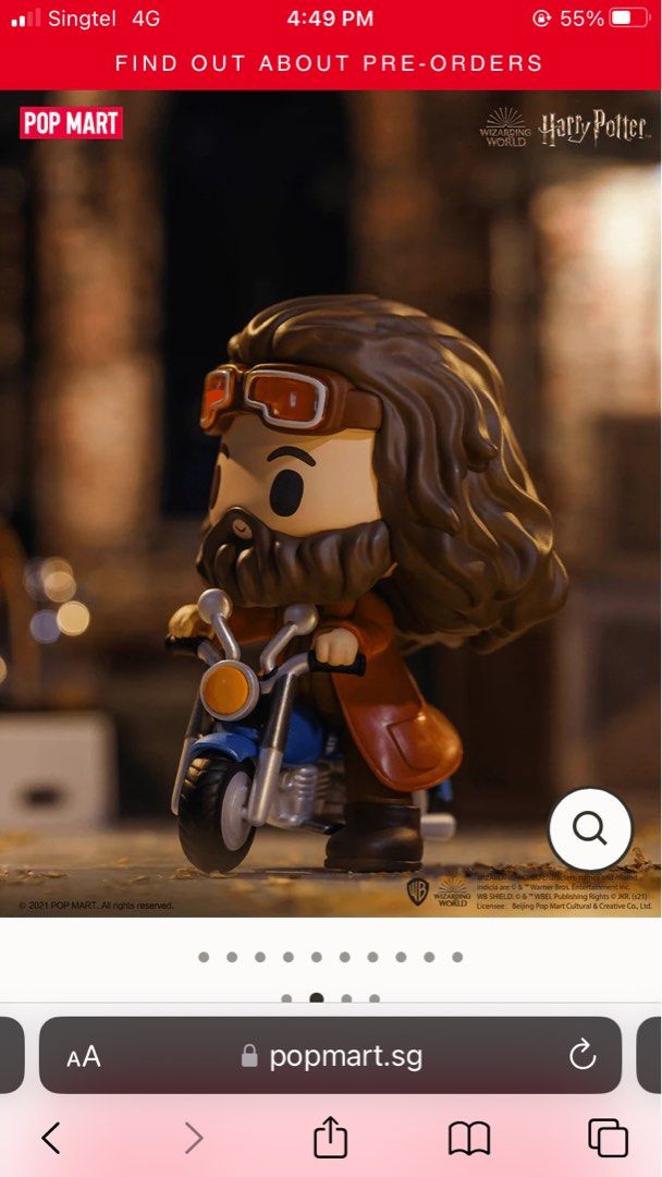 Popmart Harry Potter The Wizarding World Magic Props Series (Hagrid ...