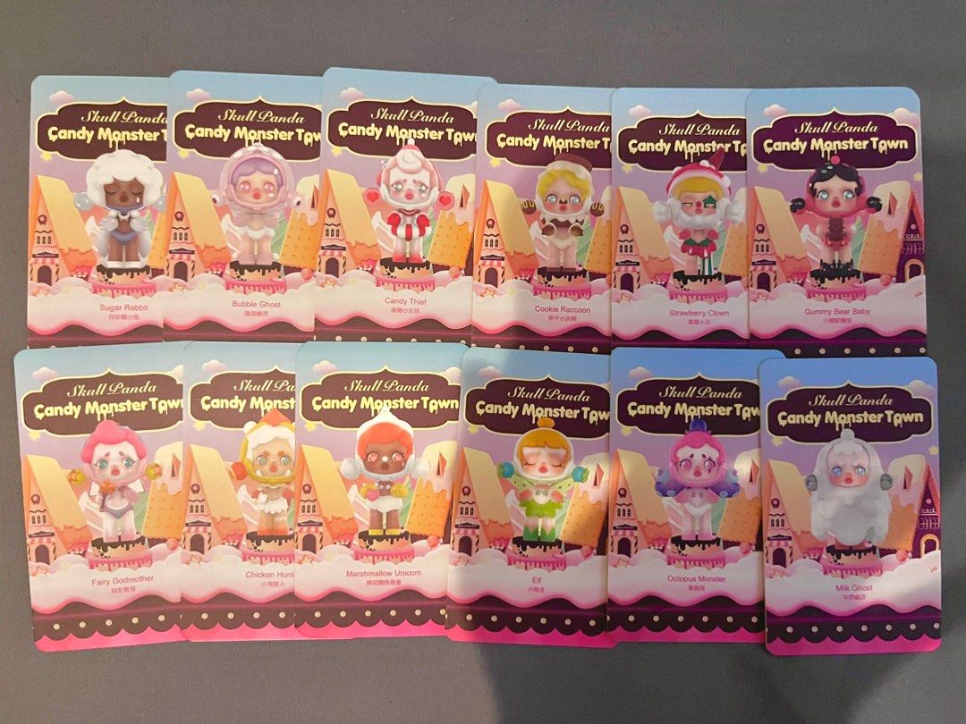 (FULL SET) Popmart Skullpanda Candy Monster Town , Hobbies & Toys, Toys ...