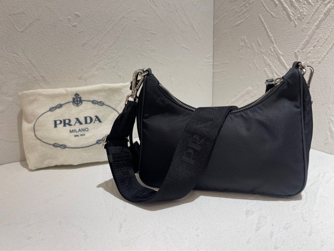 Prada Hobo 3in1, Luxury, Bags & Wallets on Carousell