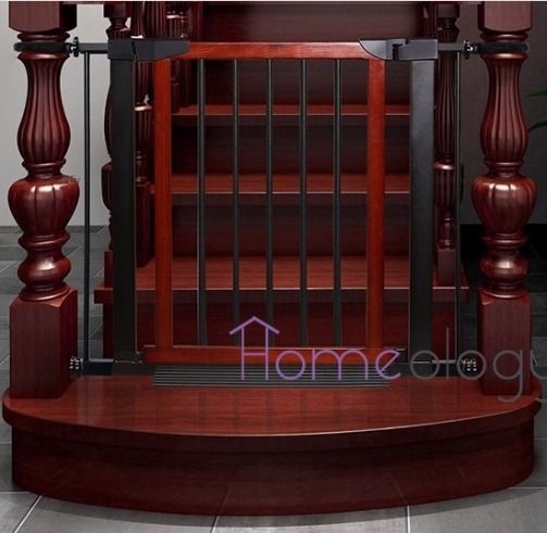 Premium Wood Safety Gate Baby Pet Safe Fence Wooden Fencing Two Way ...