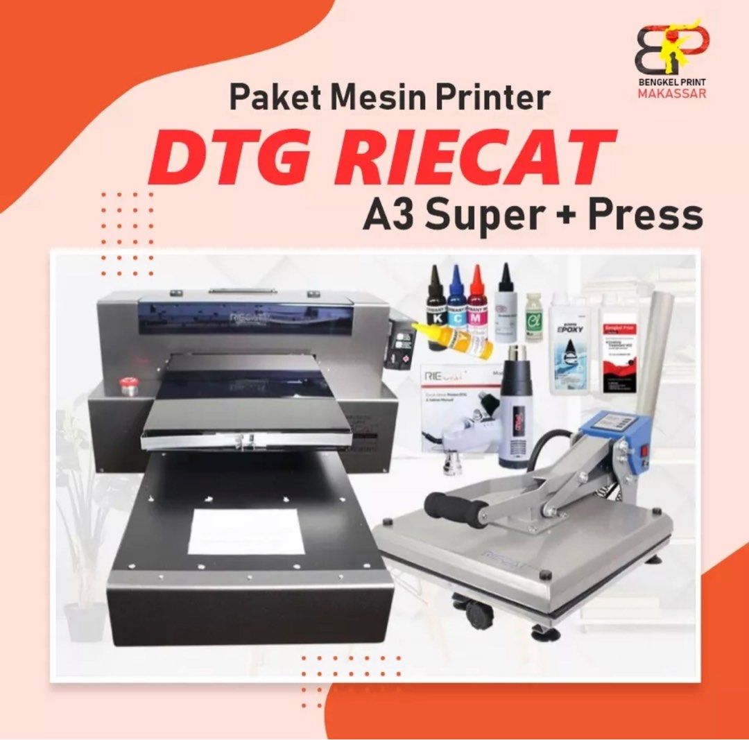 Printer DTG A3 full dengan meja on Carousell