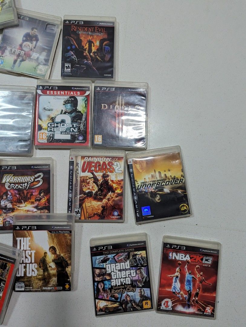 PS3 Games playstation 3 games bundle 19 sniper elite haze warriors orochi 3 NFS undercover NBA ...